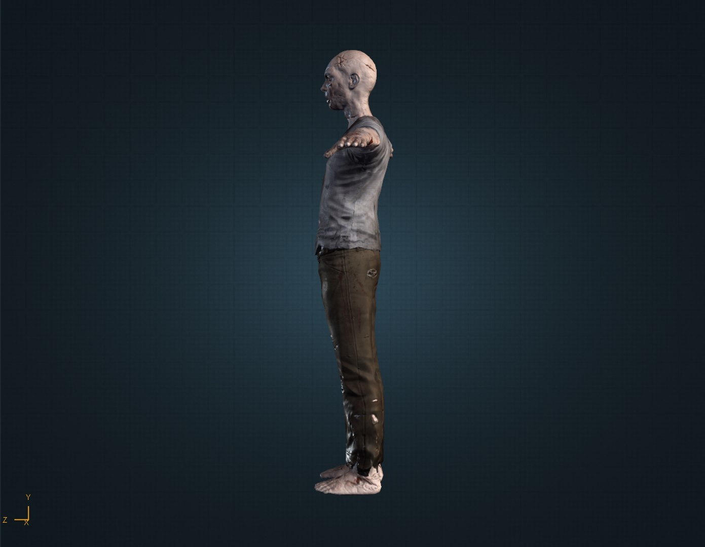 3d model zombie