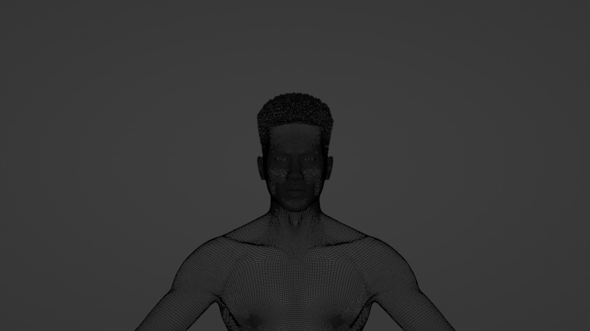 Afro Curl Sponge Fade 3D - TurboSquid 2228548