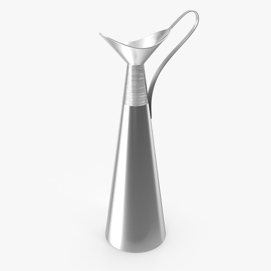 3D Sterling Silver Modernist Pitcher - TurboSquid 2100270