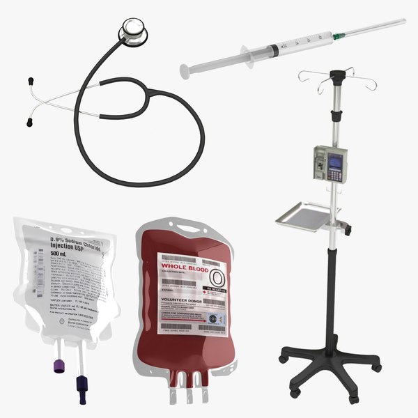 Realistic iv bag blood 3D model - TurboSquid 1328602