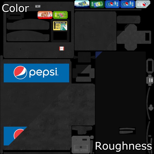pepsi vending machine 3d obj