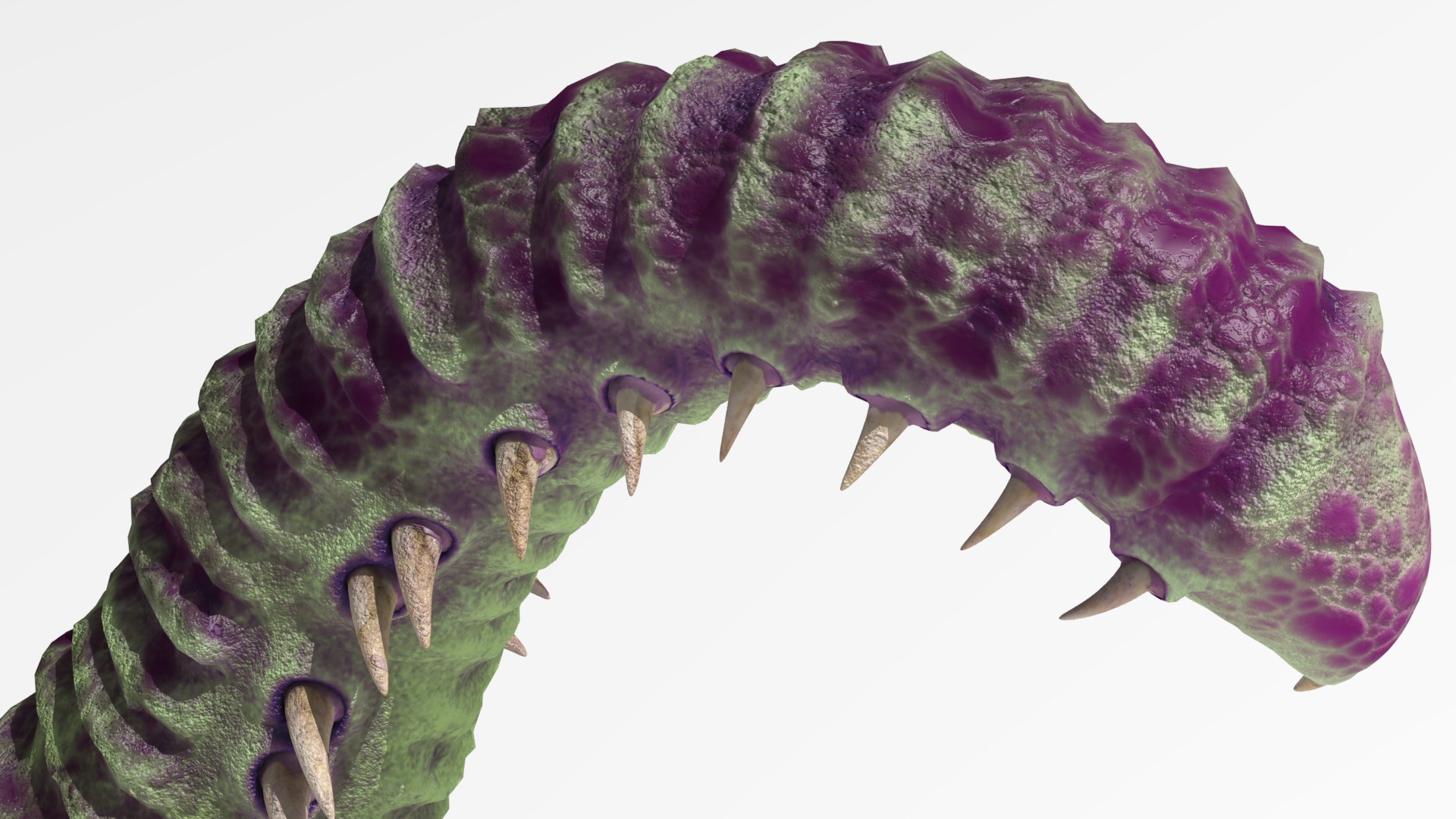 3D Rigged Worm Tentacle - TurboSquid 1582543