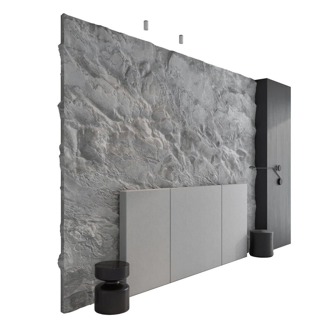 Decorative Wall Panel Set 120 Model - TurboSquid 2093159