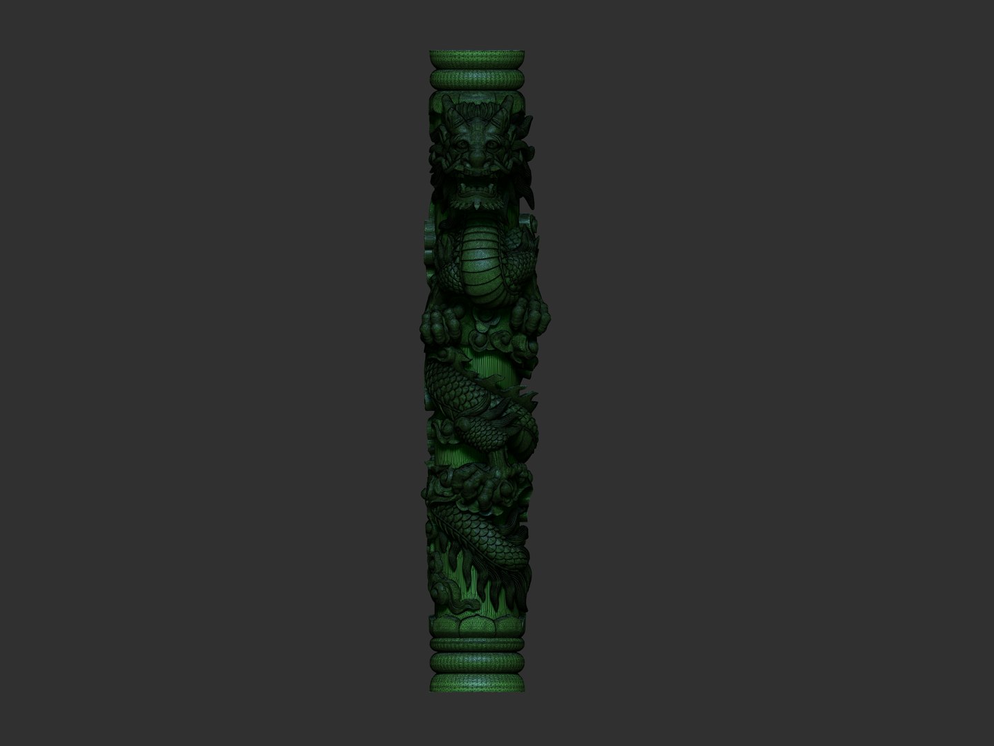 Dragon Pillar 3D - TurboSquid 1884635