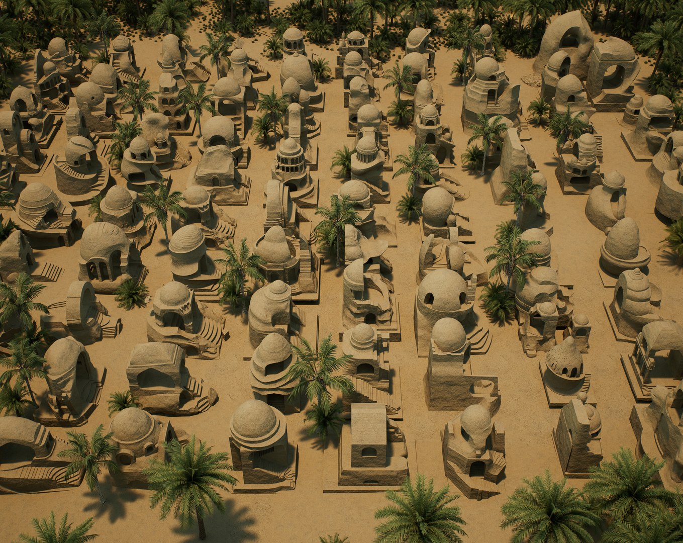 3D MEGA ANCIENT ARCHITECTURE CONCEPT Model - TurboSquid 2383754
