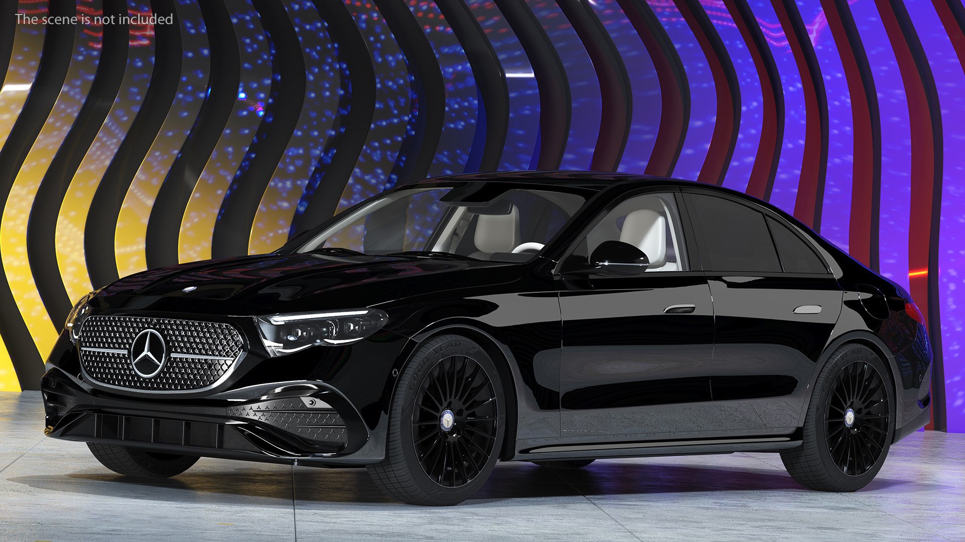 Mercedes E-class Black Color Rigged 3D model - TurboSquid 2164615