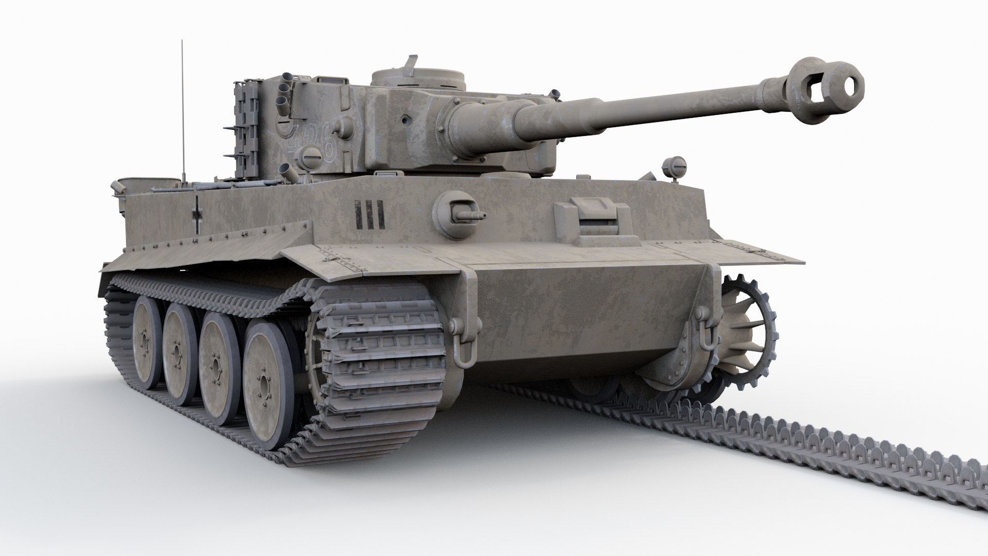 3D Tiger Tank - TurboSquid 1856148