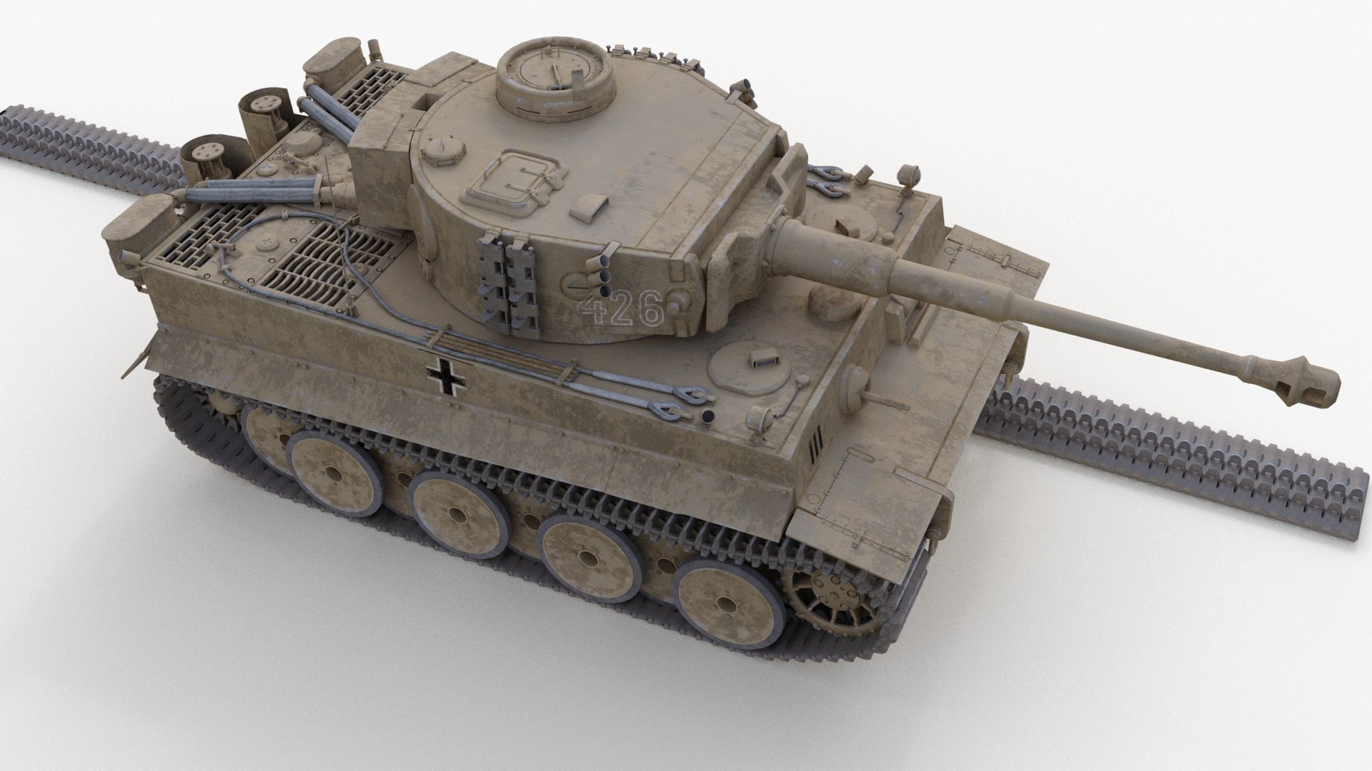 3D Tiger Tank - TurboSquid 1856148