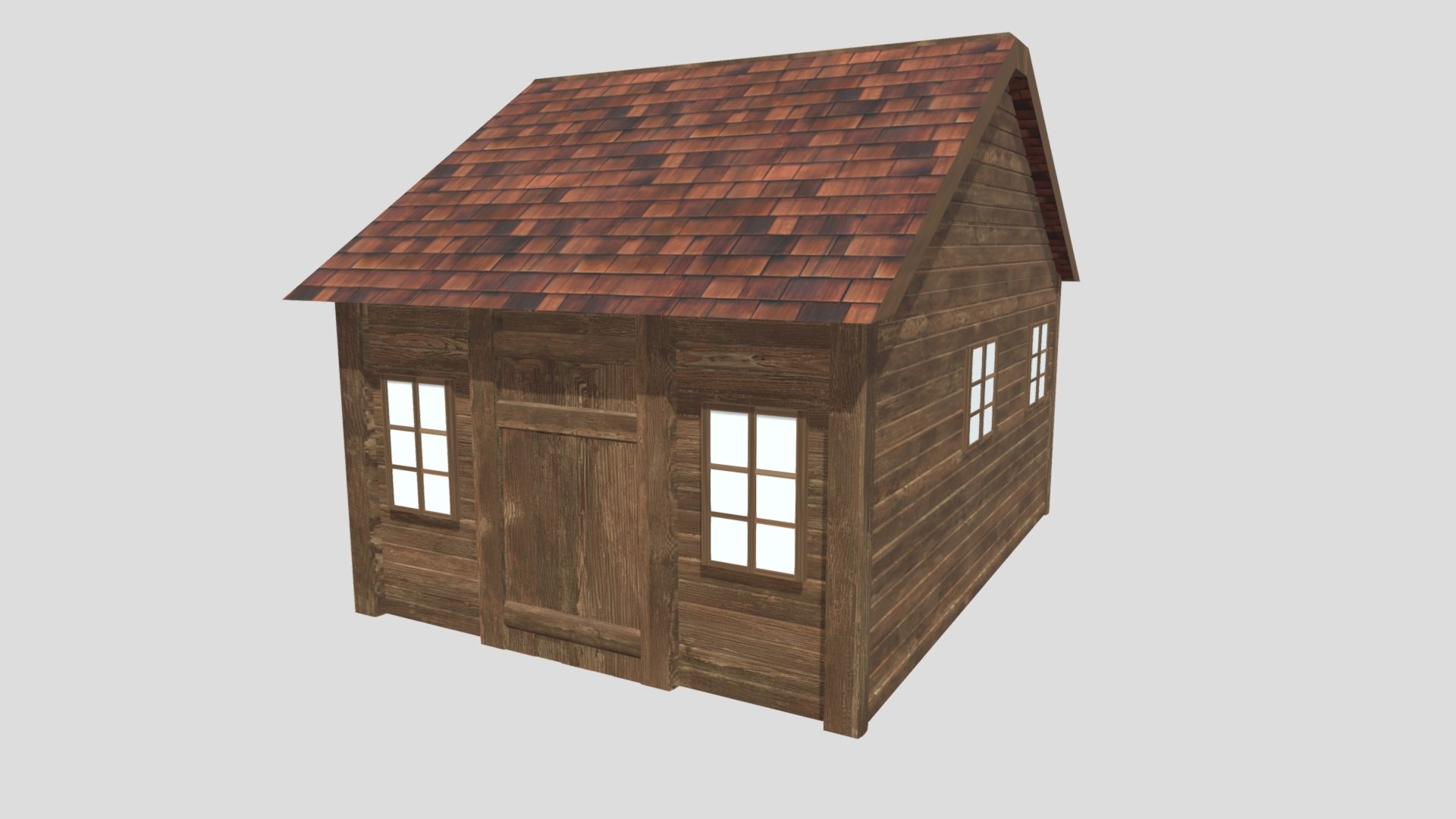 Wood Cabin 3D Model - TurboSquid 1520645