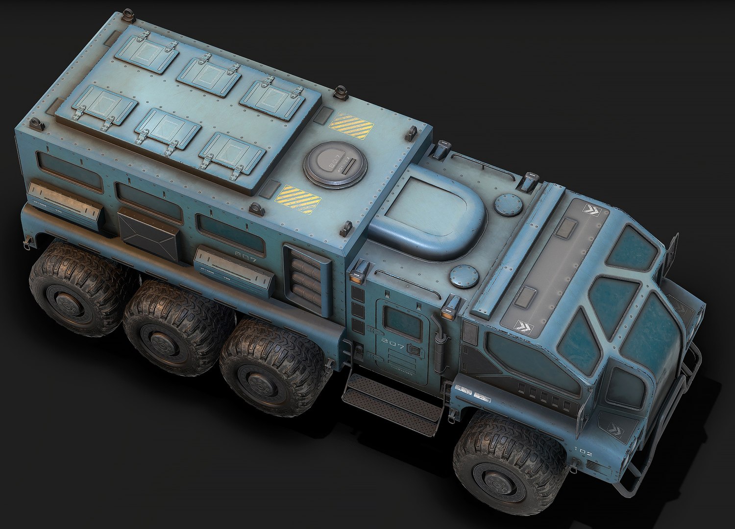 Sci Fi Truck 3D Model - TurboSquid 1337382
