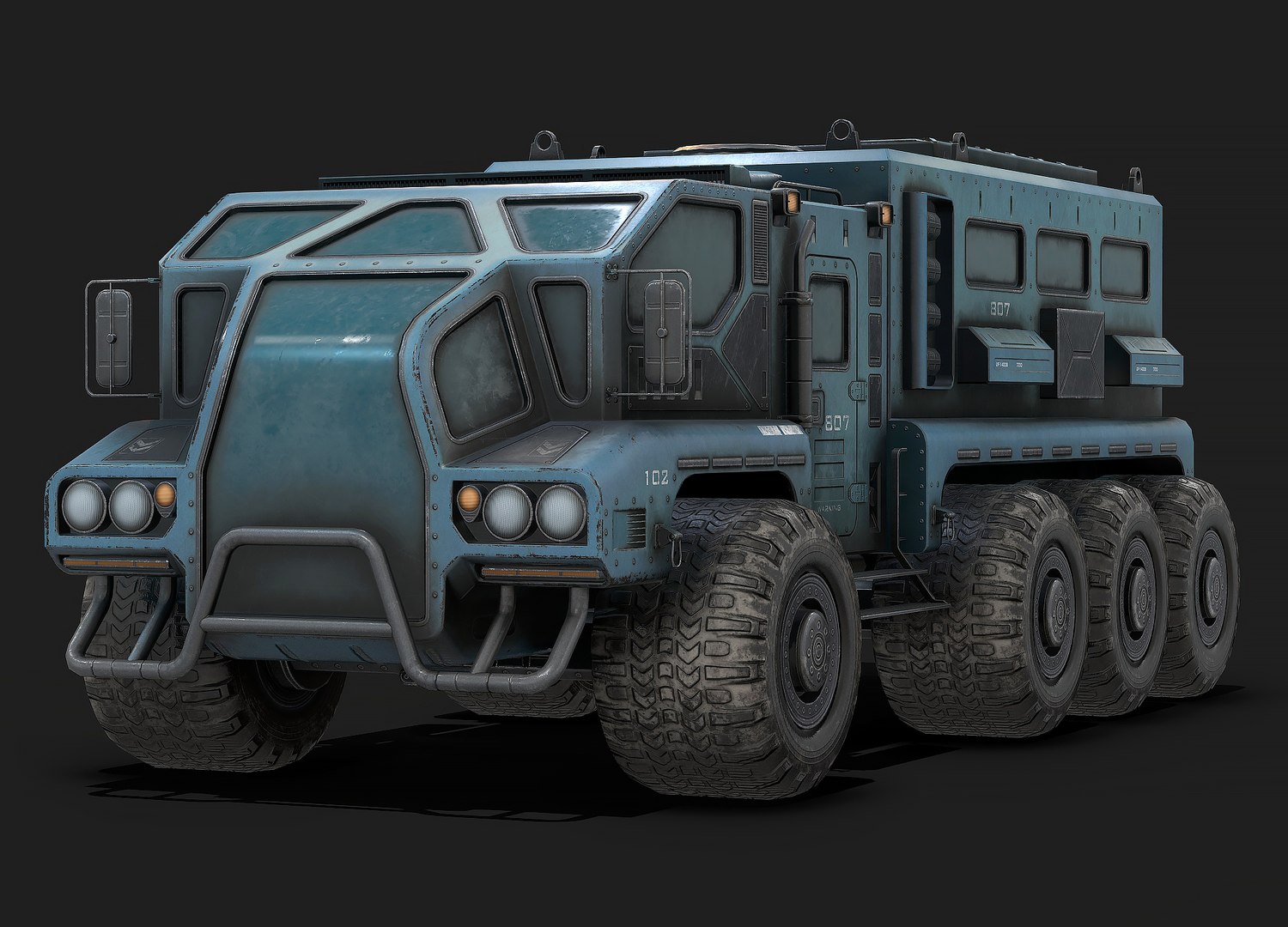 Sci Fi Truck 3D Model - TurboSquid 1337382