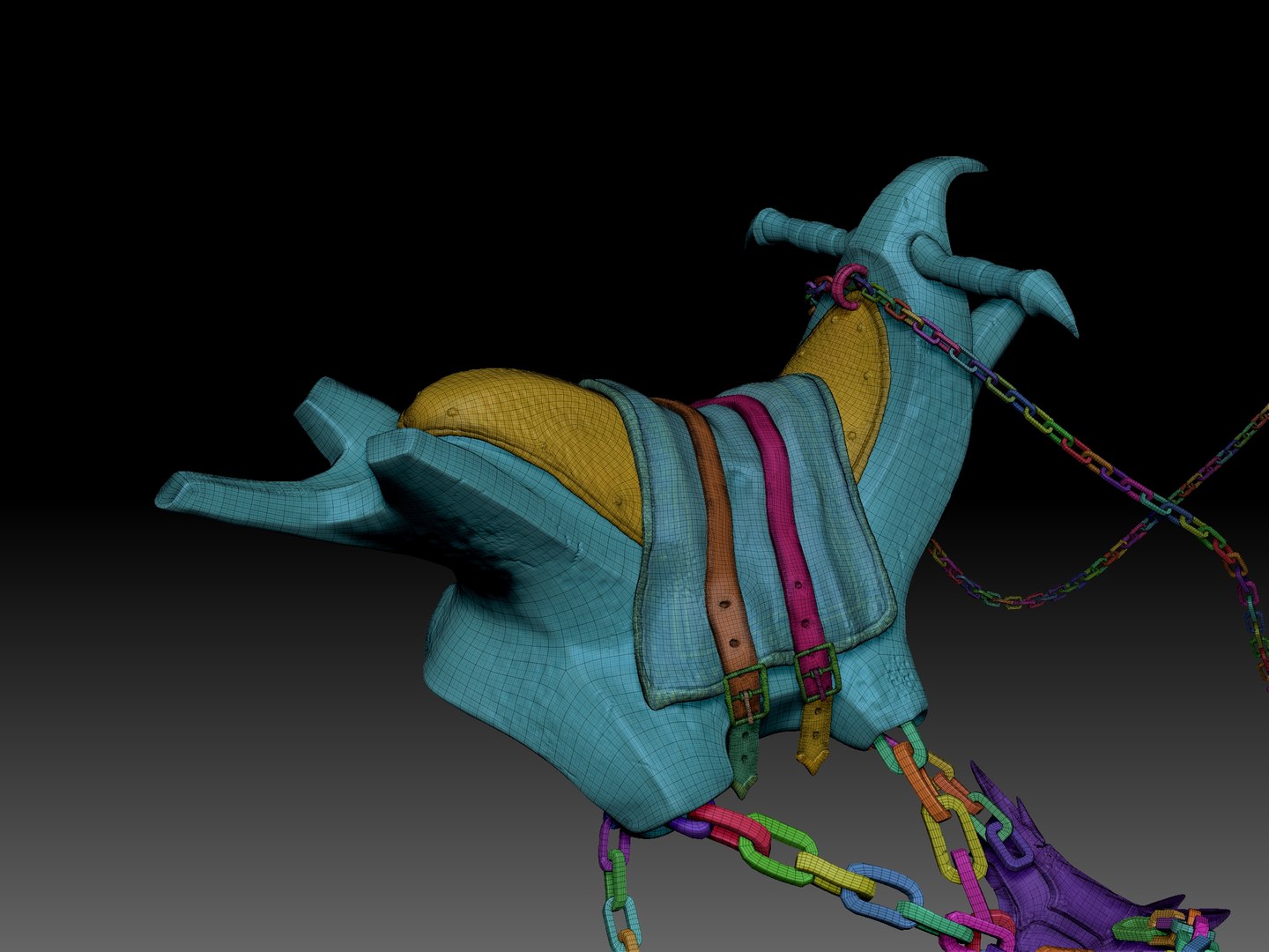 Saddle 3D Model - TurboSquid 1745001