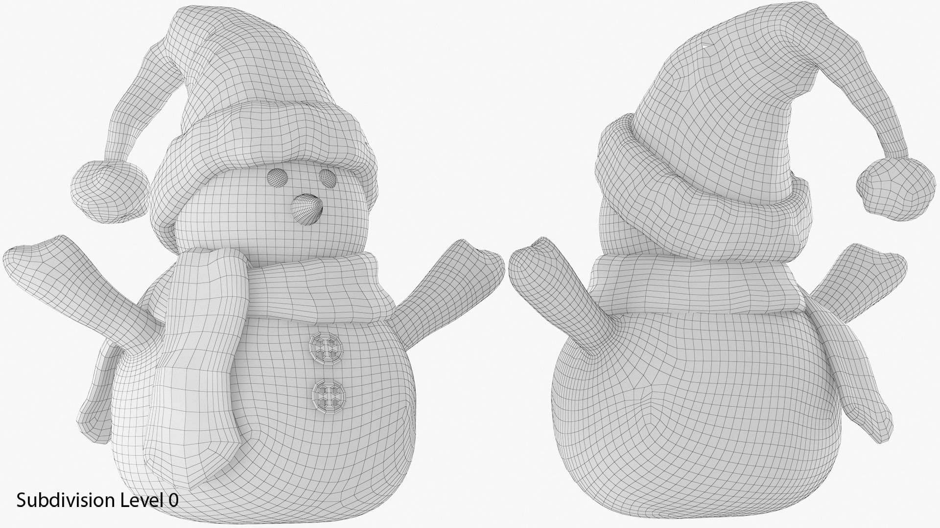 Toy Snowman 3d Model Turbosquid 1994159 