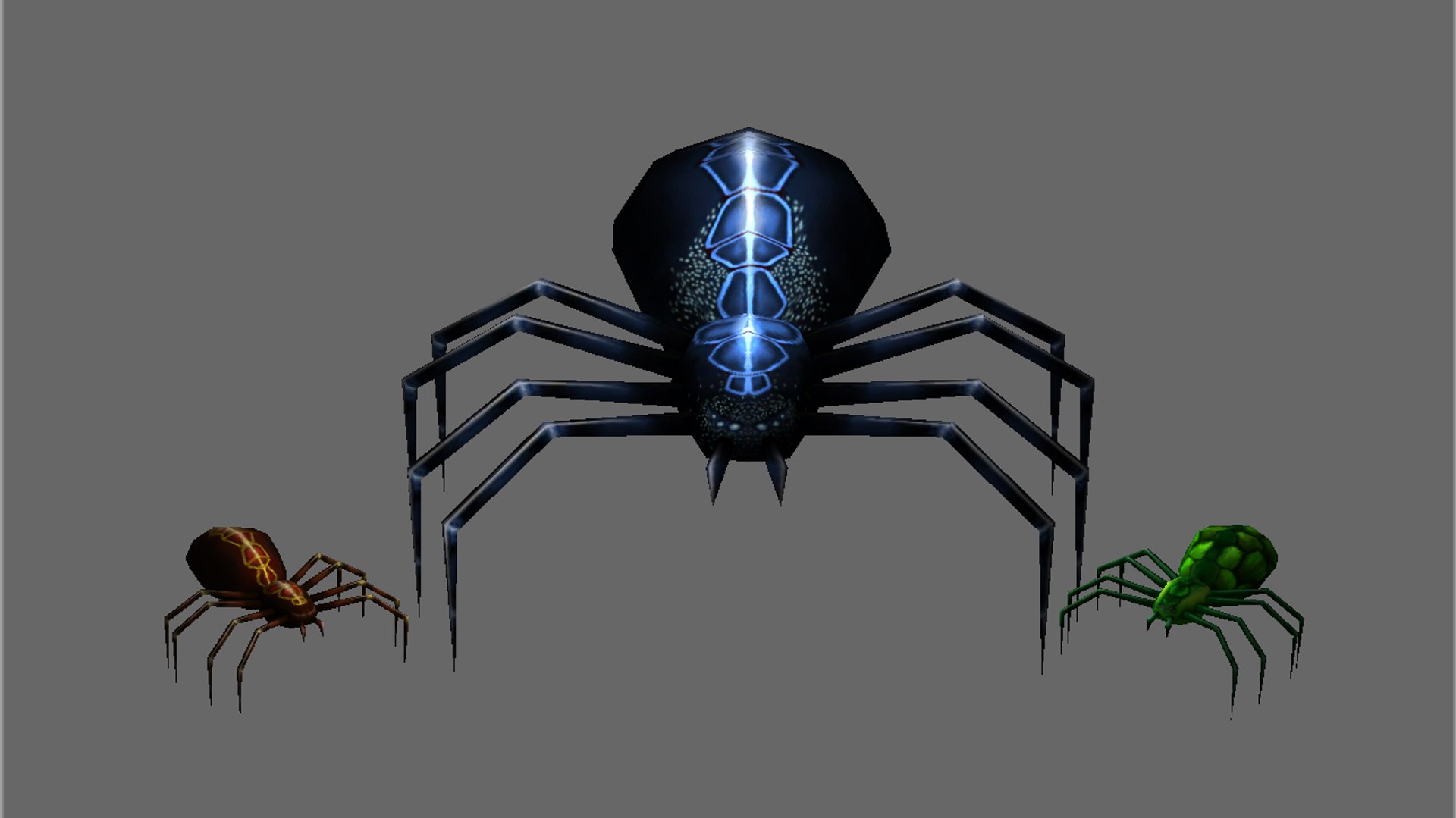 Fbx Spiders Pack Animations