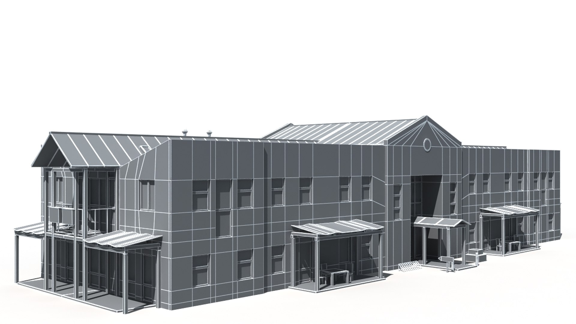 3d model of building background