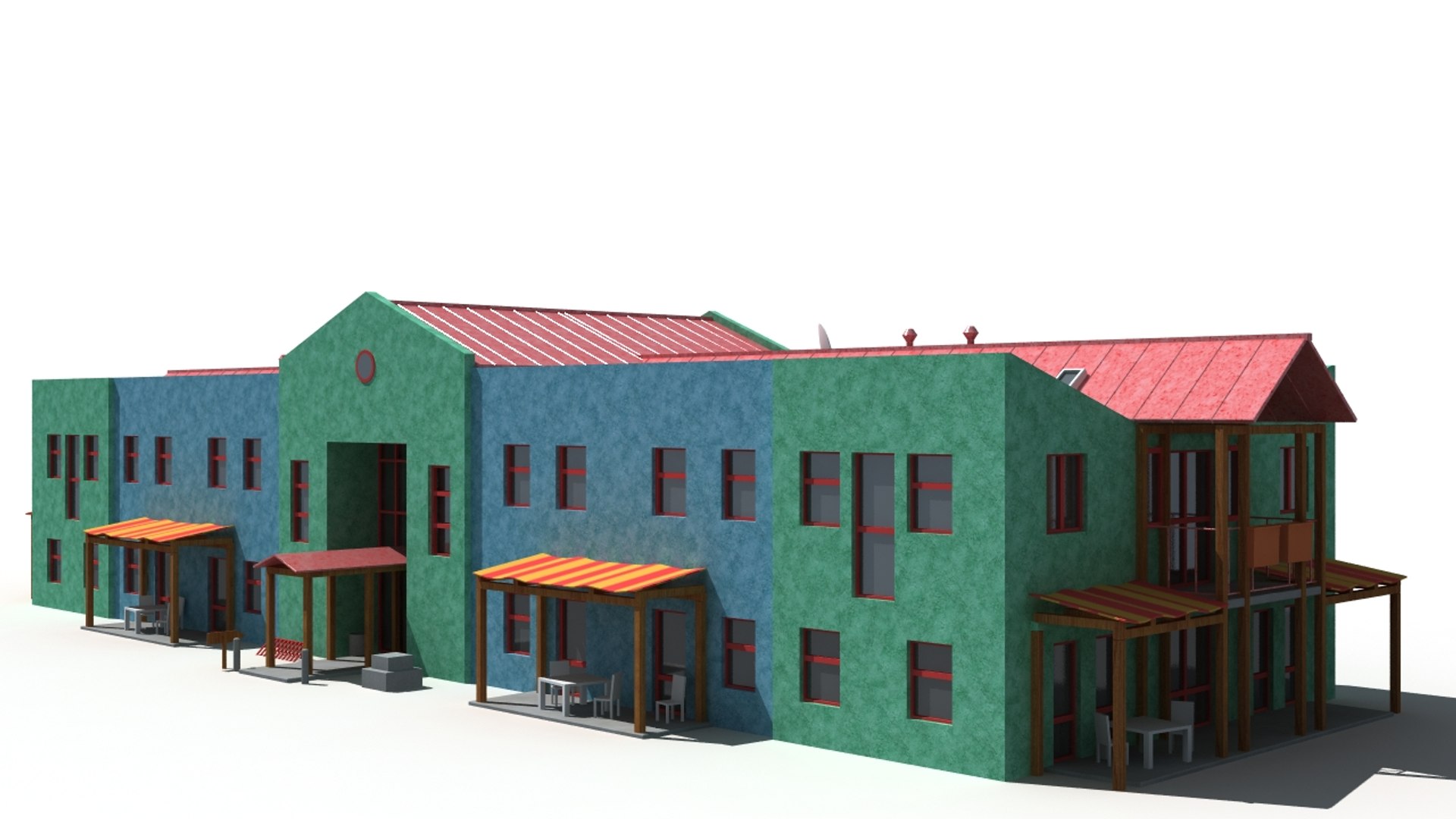 3d model of building background