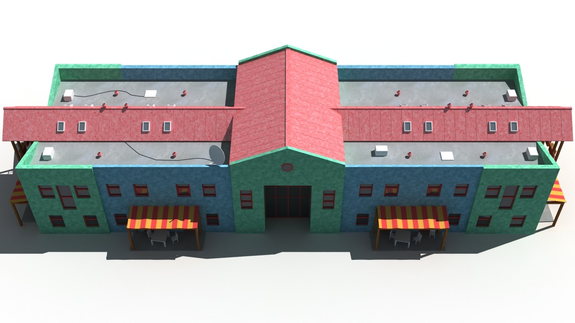 3d model of building background