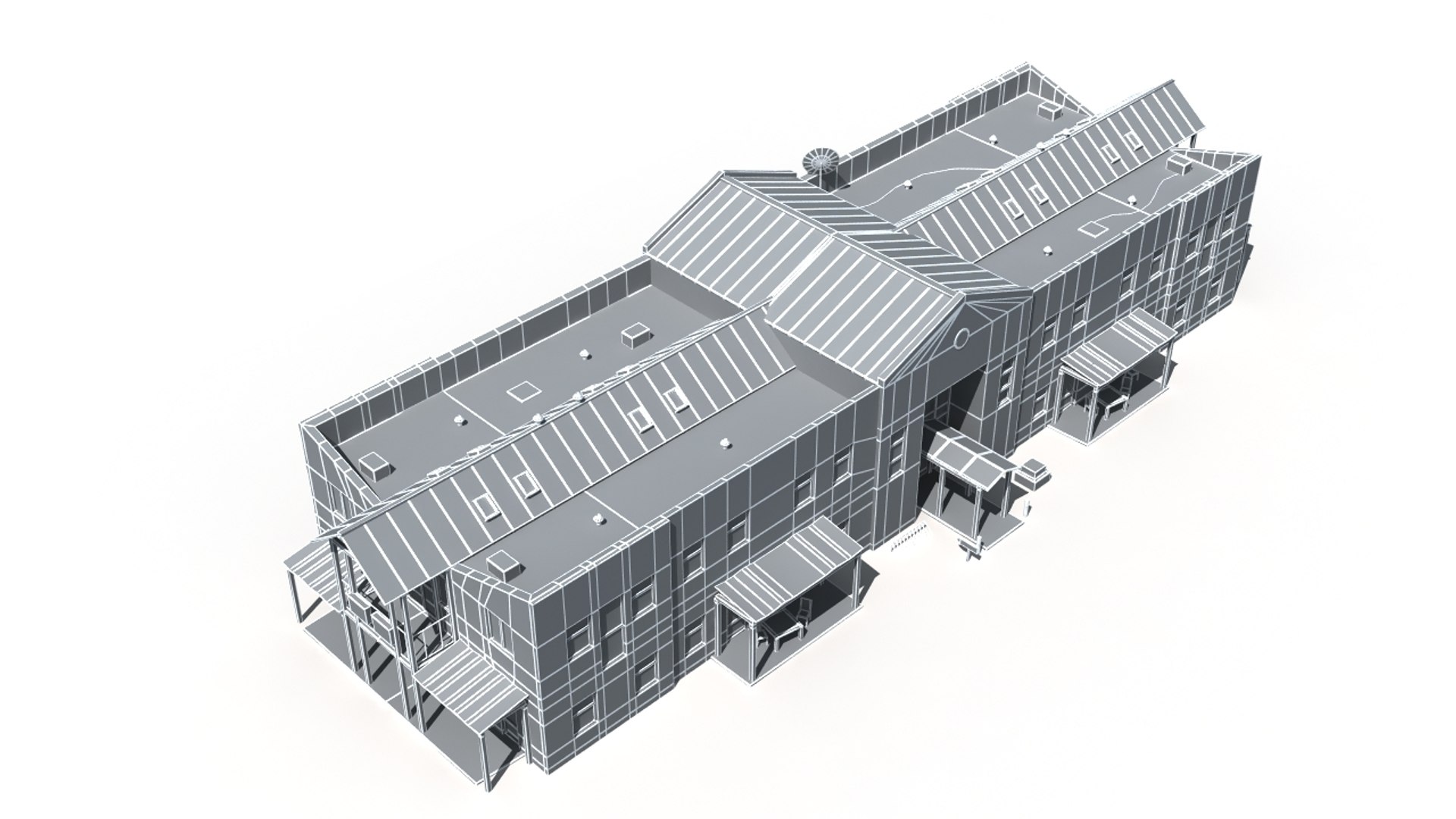 3d model of building background