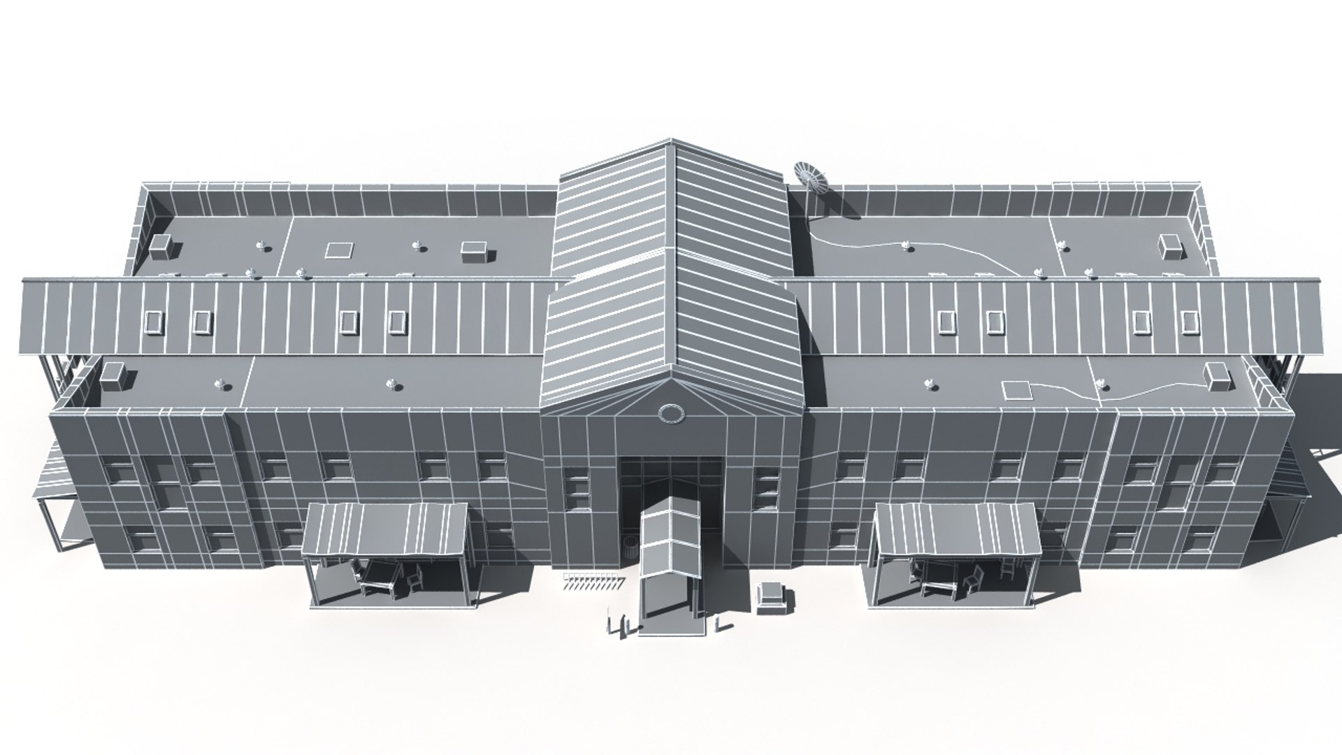 3d model of building background