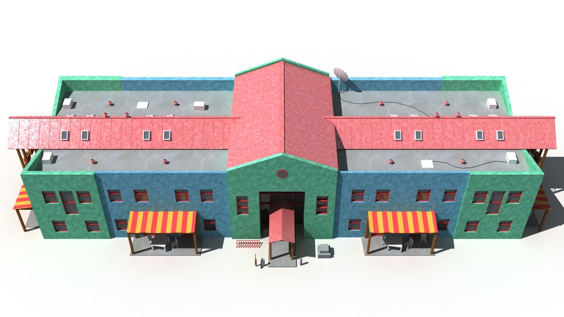 3d model of building background