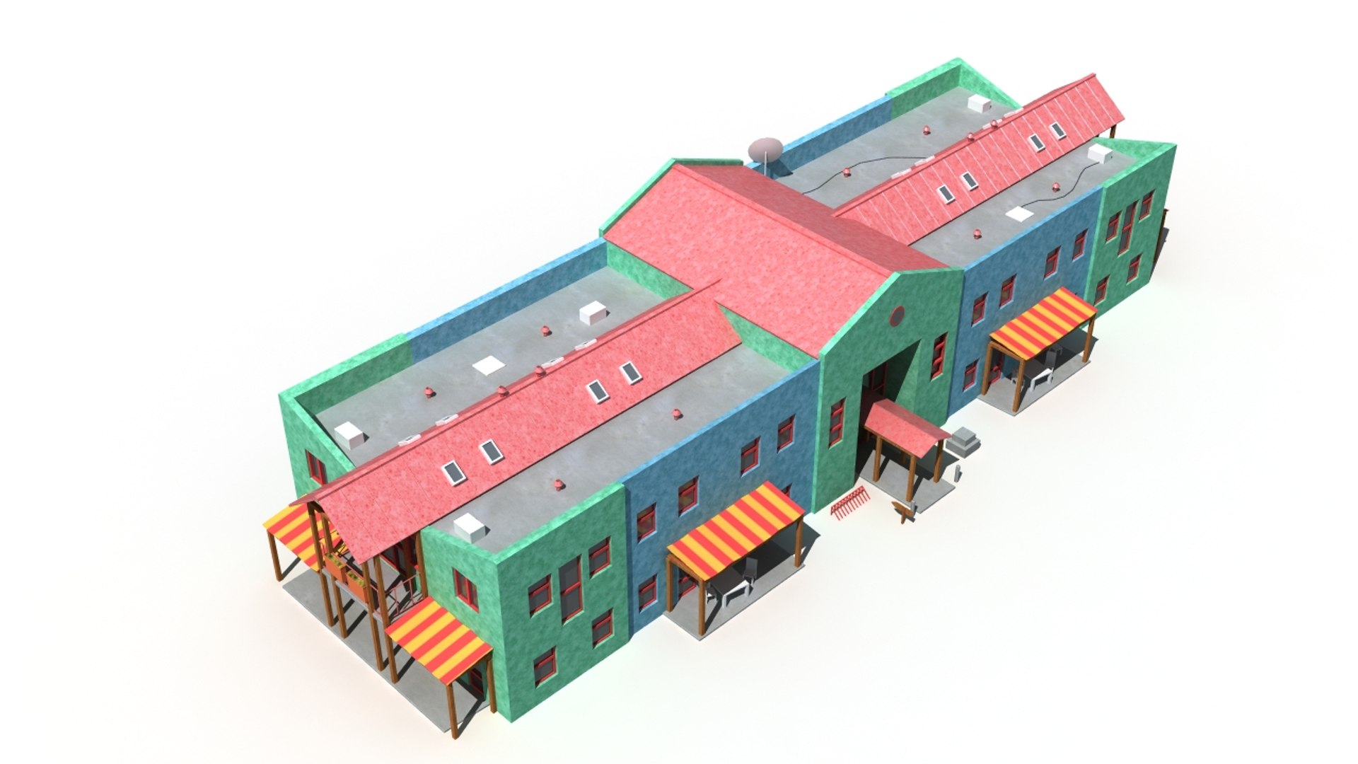 3d model of building background