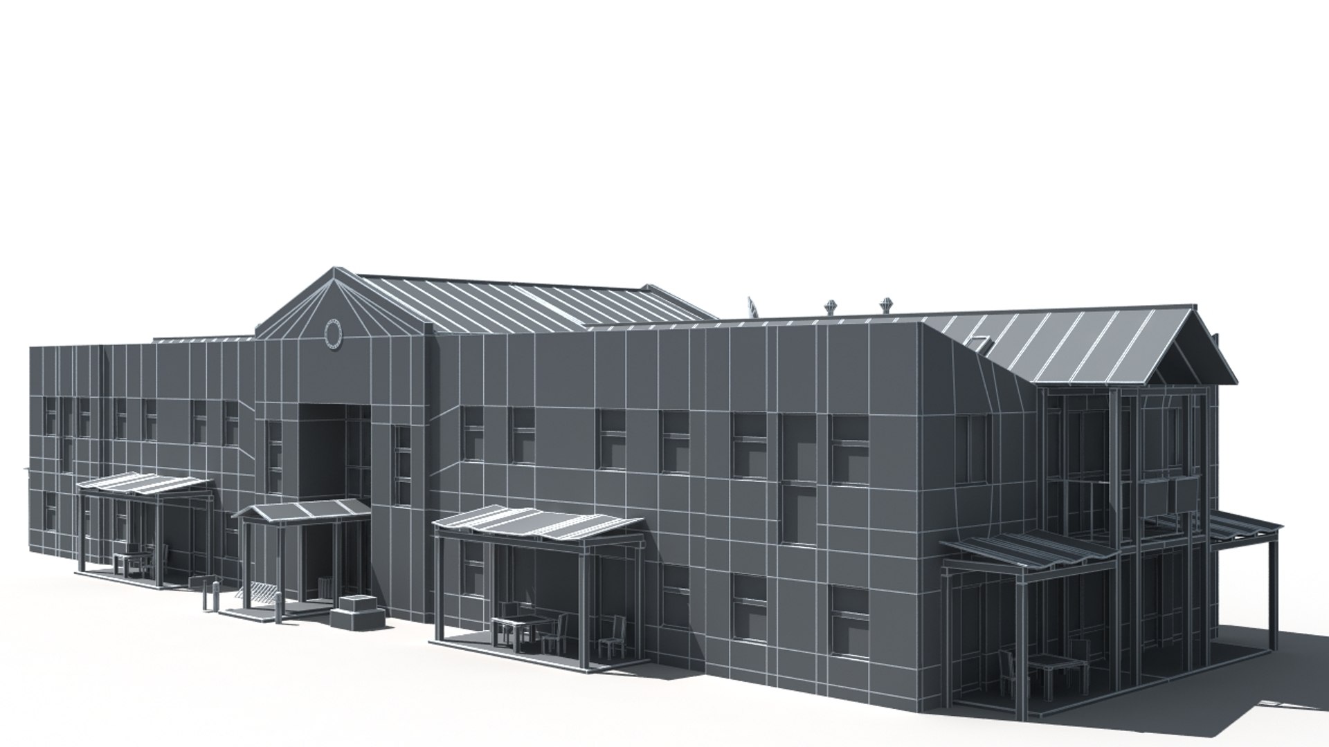 3d model of building background