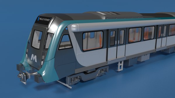 3d model metro train