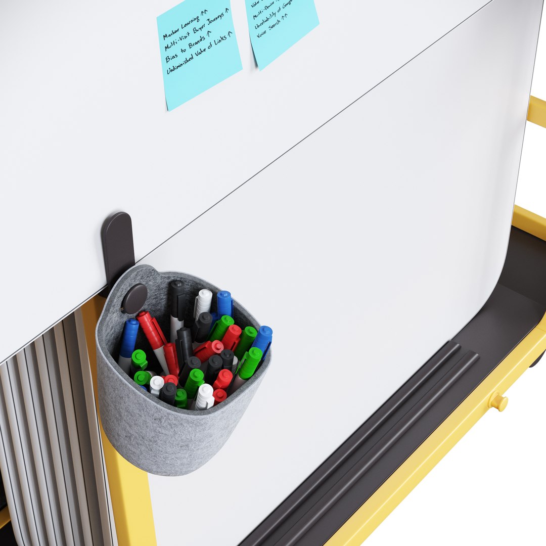 3D Steelcase - Flex Cart With WhiteBoards Model - TurboSquid 1917219