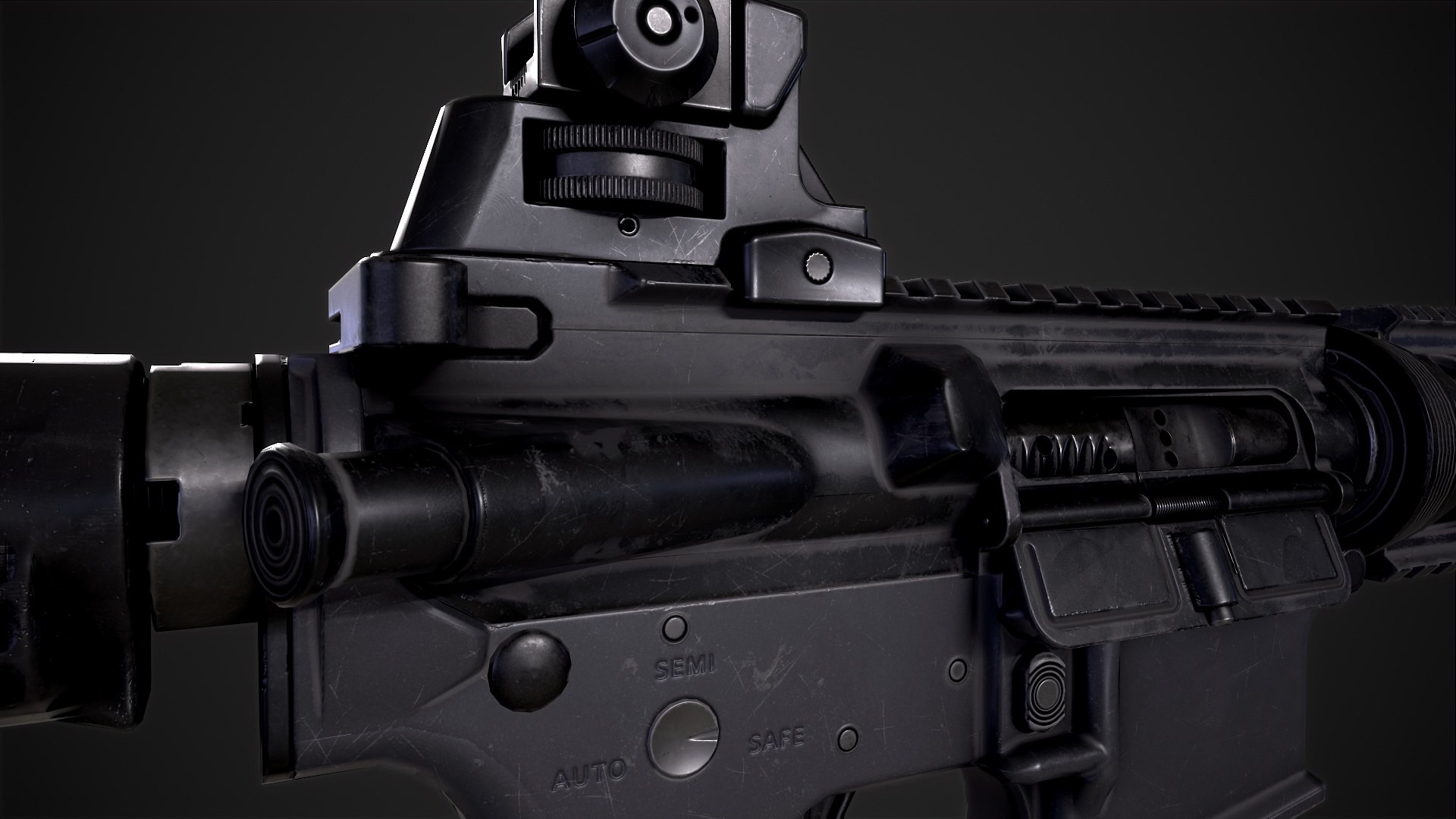 M4A1 AAA Gameready Model - TurboSquid 1817117