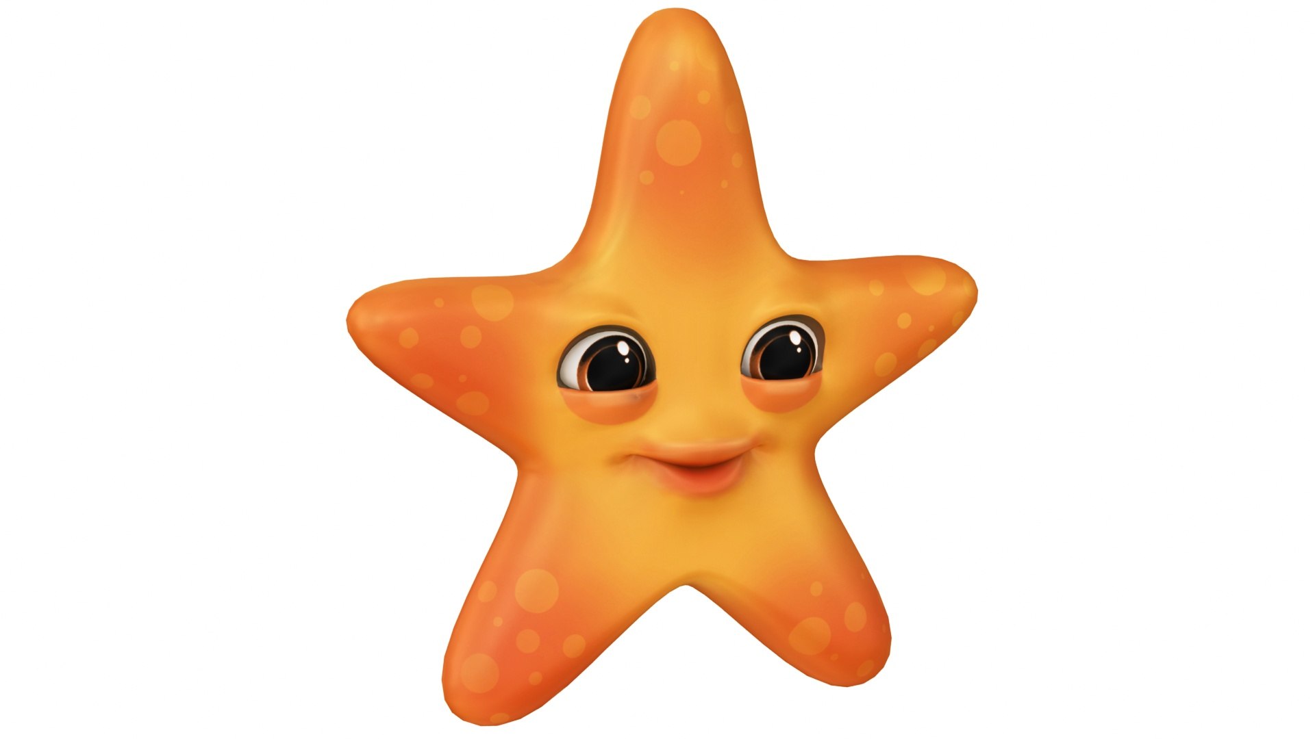 Cartoon Sea Star 3D Model - TurboSquid 2078262