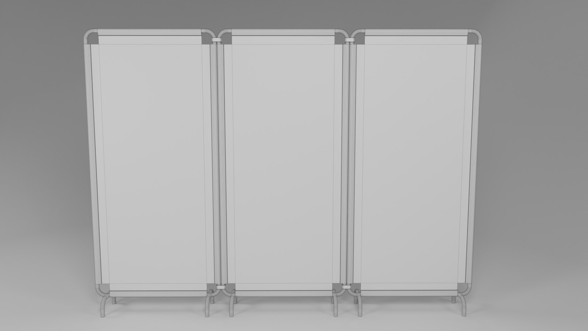 3D Model Hospital Fold Screen - TurboSquid 1974219