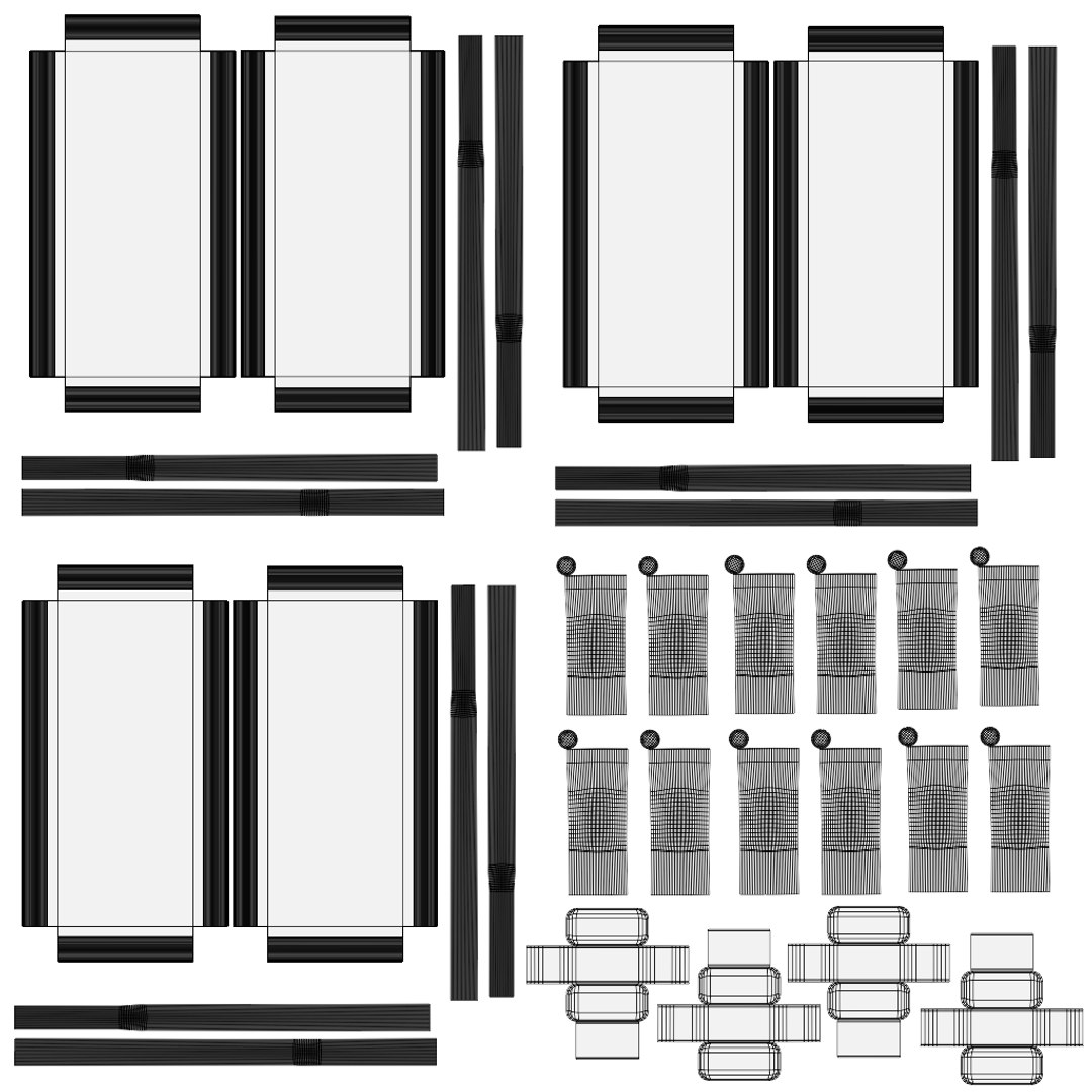 3D Model Hospital Fold Screen - TurboSquid 1974219
