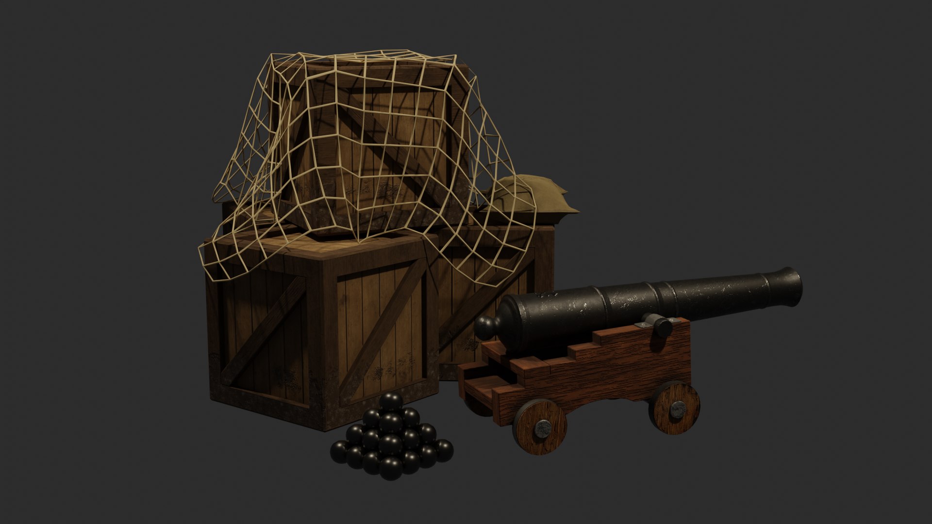 Naval Combat Props 3D Model - TurboSquid 1972418