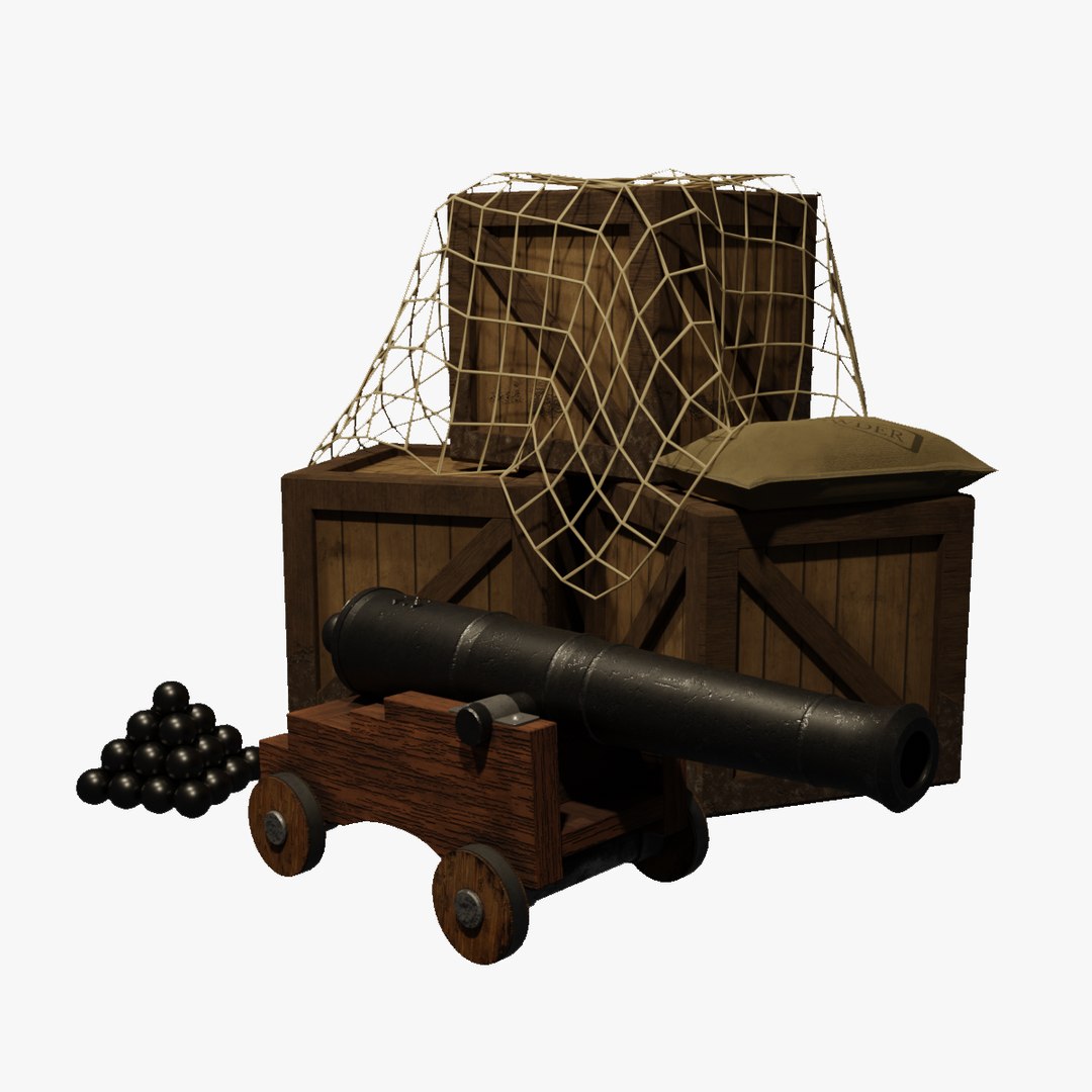 Naval Combat Props 3D Model - TurboSquid 1972418