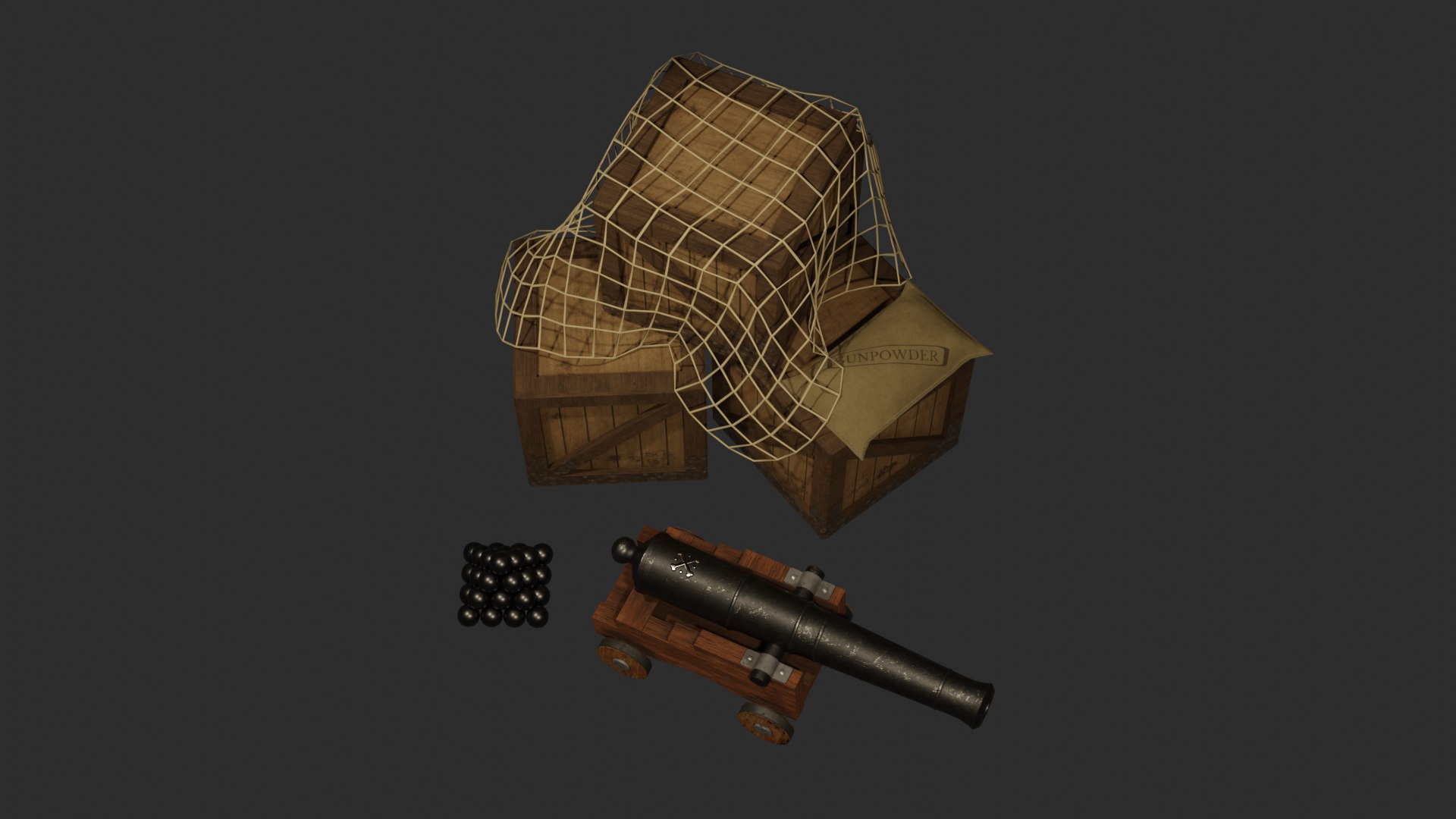 Naval Combat Props 3D Model - TurboSquid 1972418