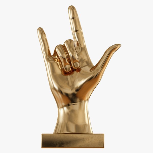 3D model figurine gold hand - TurboSquid 1367427