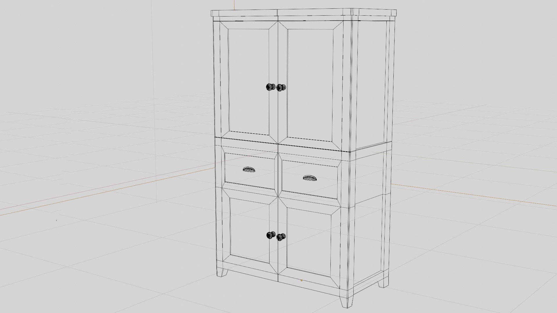 3D Cupboard Model - TurboSquid 2024853