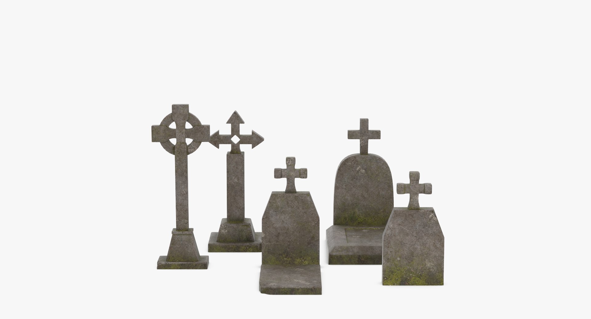 3D Model Tombstones Tomb - TurboSquid 1320728
