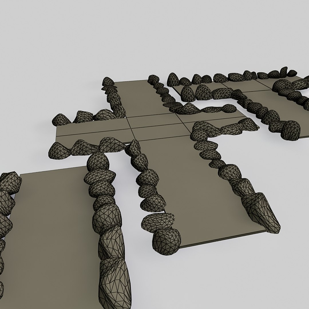 Parks Eco Stone Road 3d Model