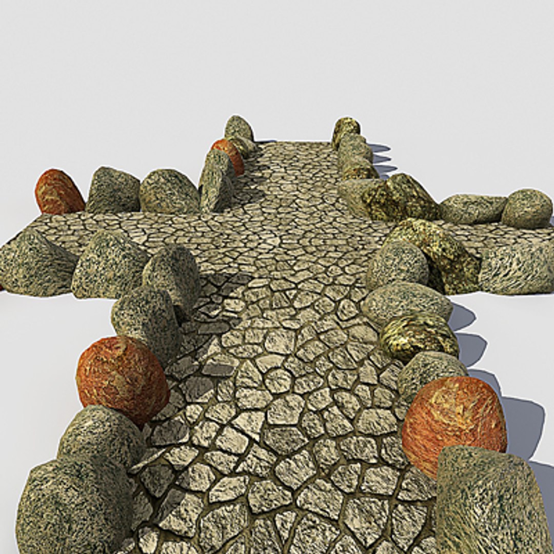 Parks Eco Stone Road 3d Model