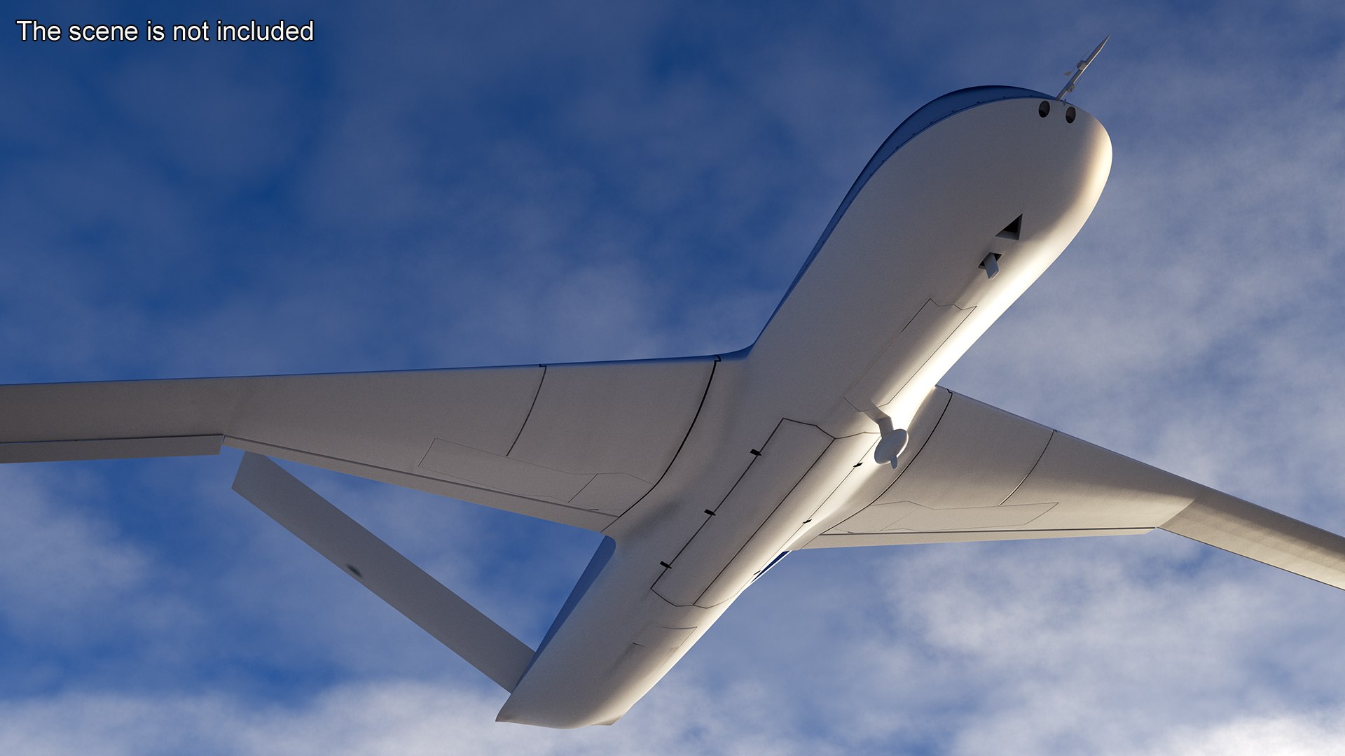 General Atomics Avenger Drone Rigged For Cinema 4D 3D Model ...