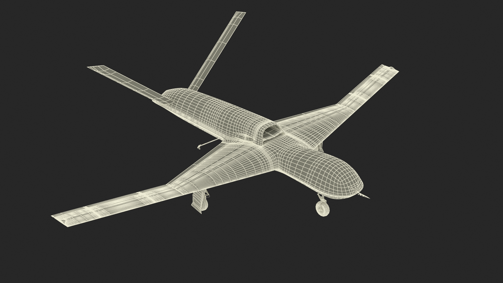 General Atomics Avenger Drone Rigged For Cinema 4D 3D Model ...