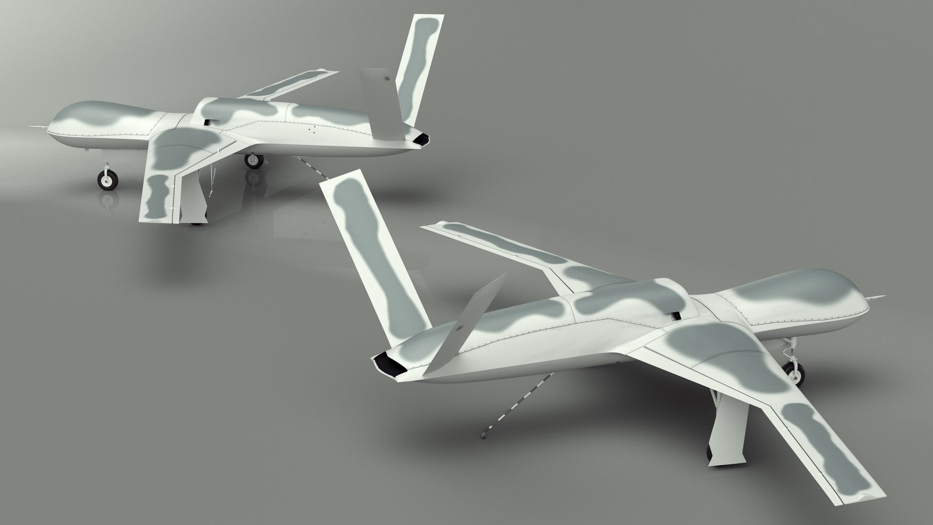 General Atomics Avenger Drone Rigged For Cinema 4D 3D Model ...
