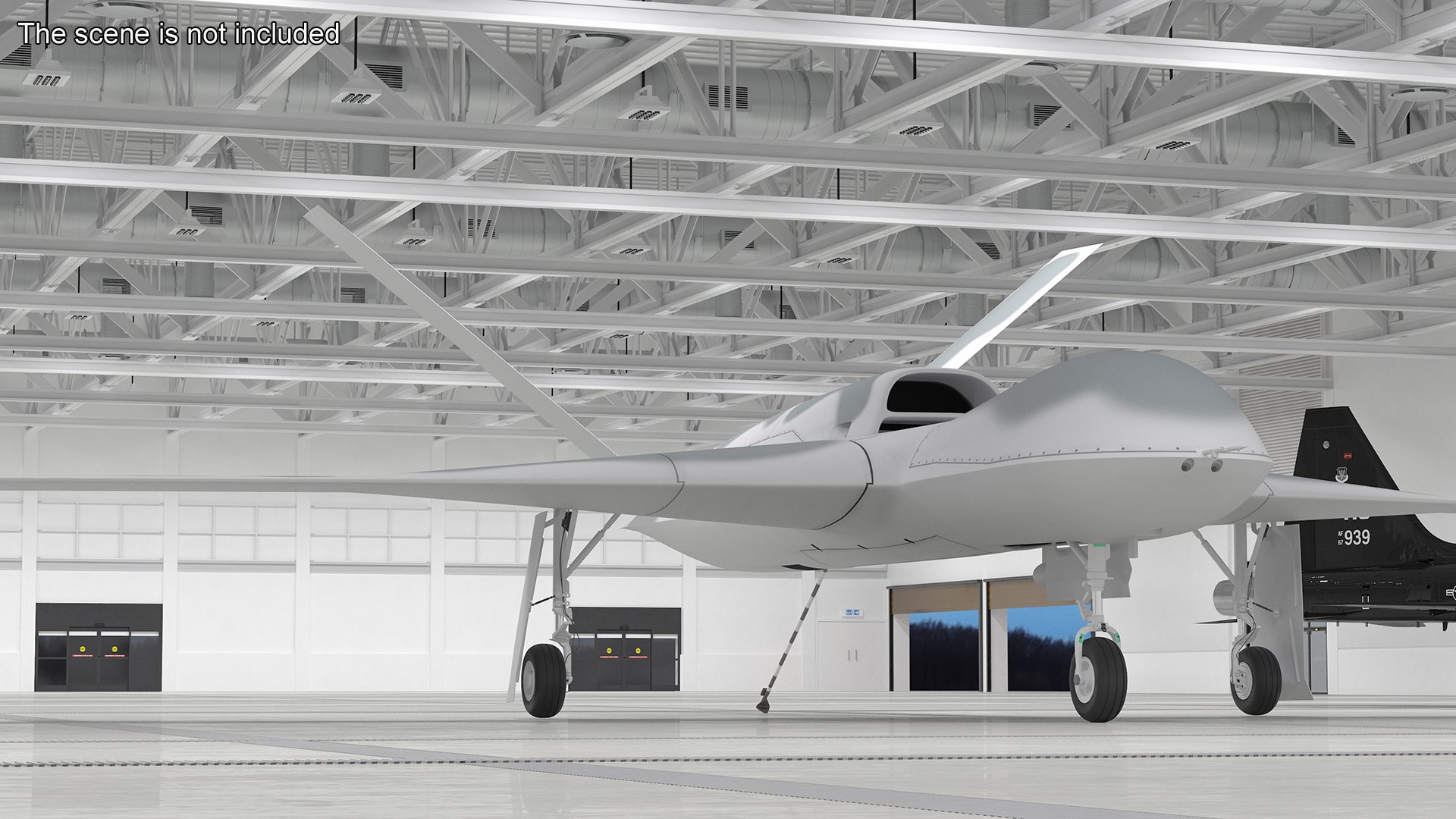 General Atomics Avenger Drone Rigged For Cinema 4D 3D Model ...