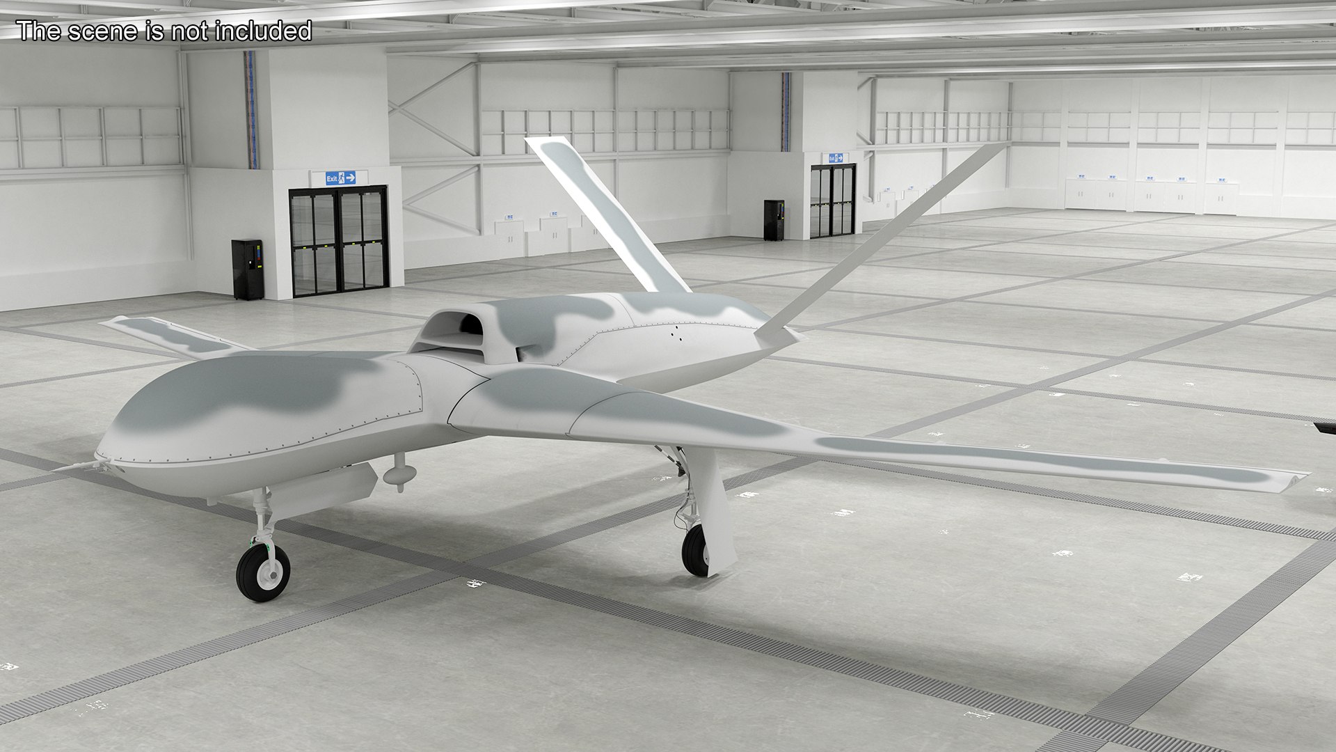 General Atomics Avenger Drone Rigged For Cinema 4D 3D Model ...