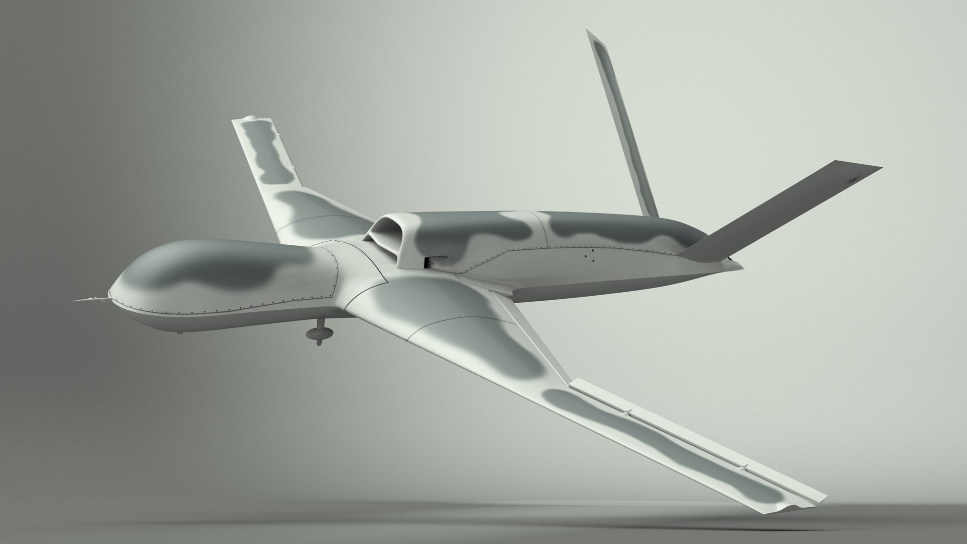 General Atomics Avenger Drone Rigged For Cinema 4D 3D Model ...