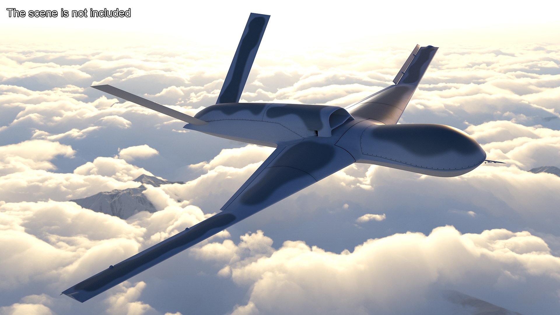 General Atomics Avenger Drone Rigged For Cinema 4D 3D Model ...