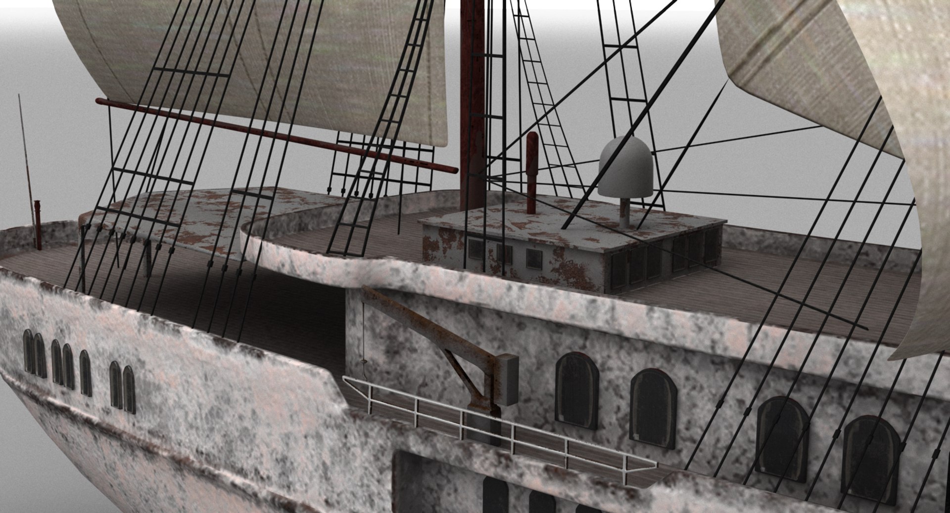 3D clipper sailing ship - TurboSquid 1427925