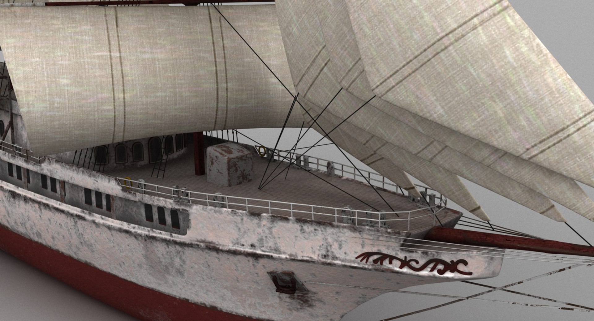 3D Clipper Sailing Ship - TurboSquid 1427925
