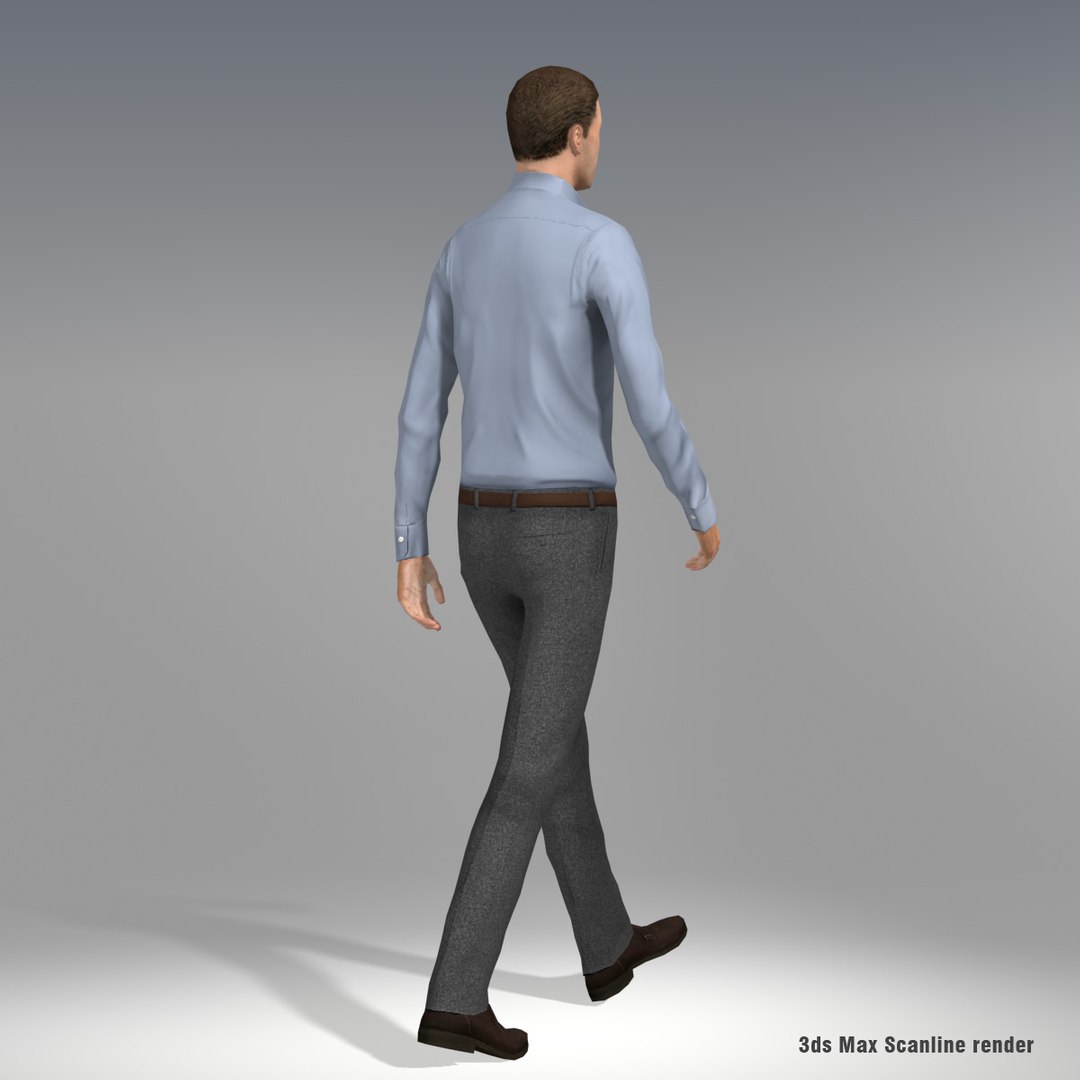 3d Pre Posed Human Casual Man